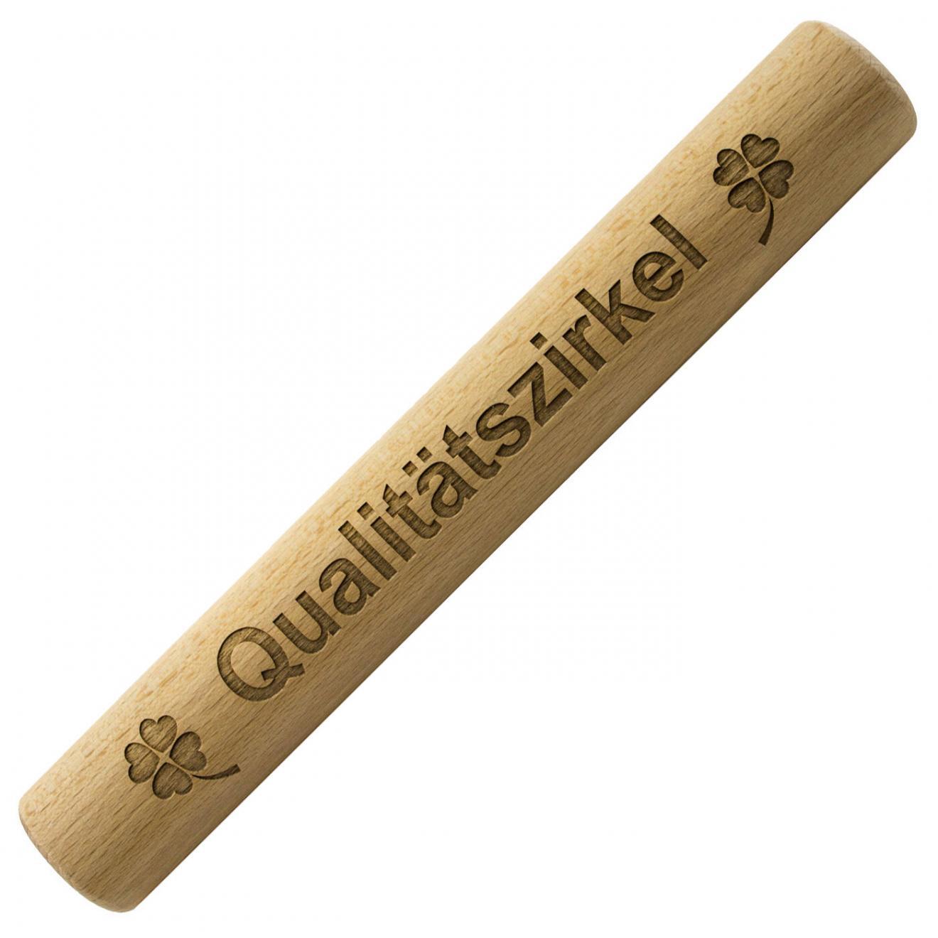 Staffelstab aus Holz mit Logogravur | Staffelholz Logo gravieren